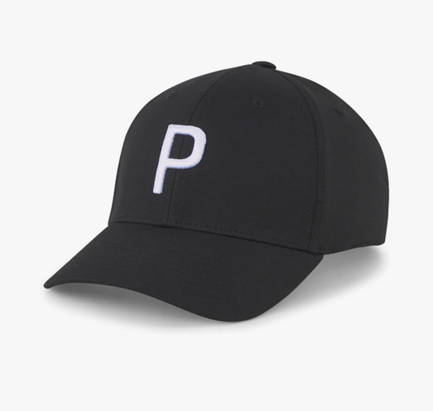 Puma Structured P Puma Black/White Glow Headwear Men Fits All - Walmart.com