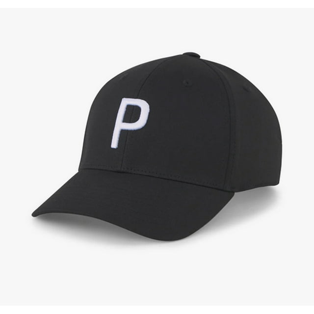 Puma Structured P Puma Black/White Glow Headwear Men Fits All - Walmart.com