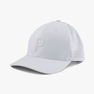 Puma Pineapple Trucker P Snapback Hat/Cap, White Pepper/Navy Blazer, Adjustable Size, NEW ...