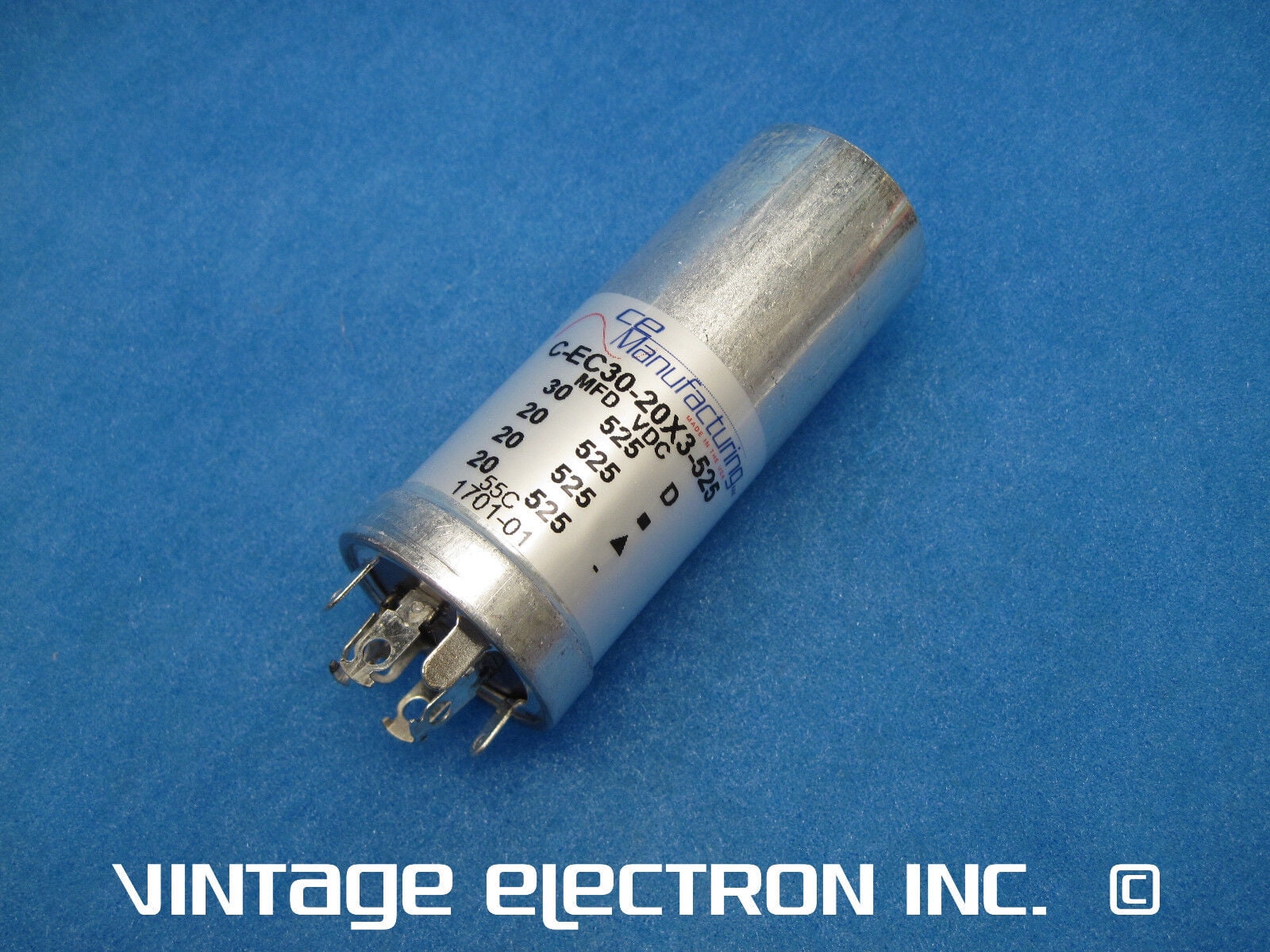 NEW Quad Multi Section Can Capacitor: 30/20/20/20uF @ 525VDC - Dynaco ...