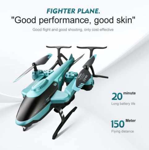 NEW-RC Drone Kids,Gesture RC Stealth Raptor Airplane,Quadcopter 1pc ...
