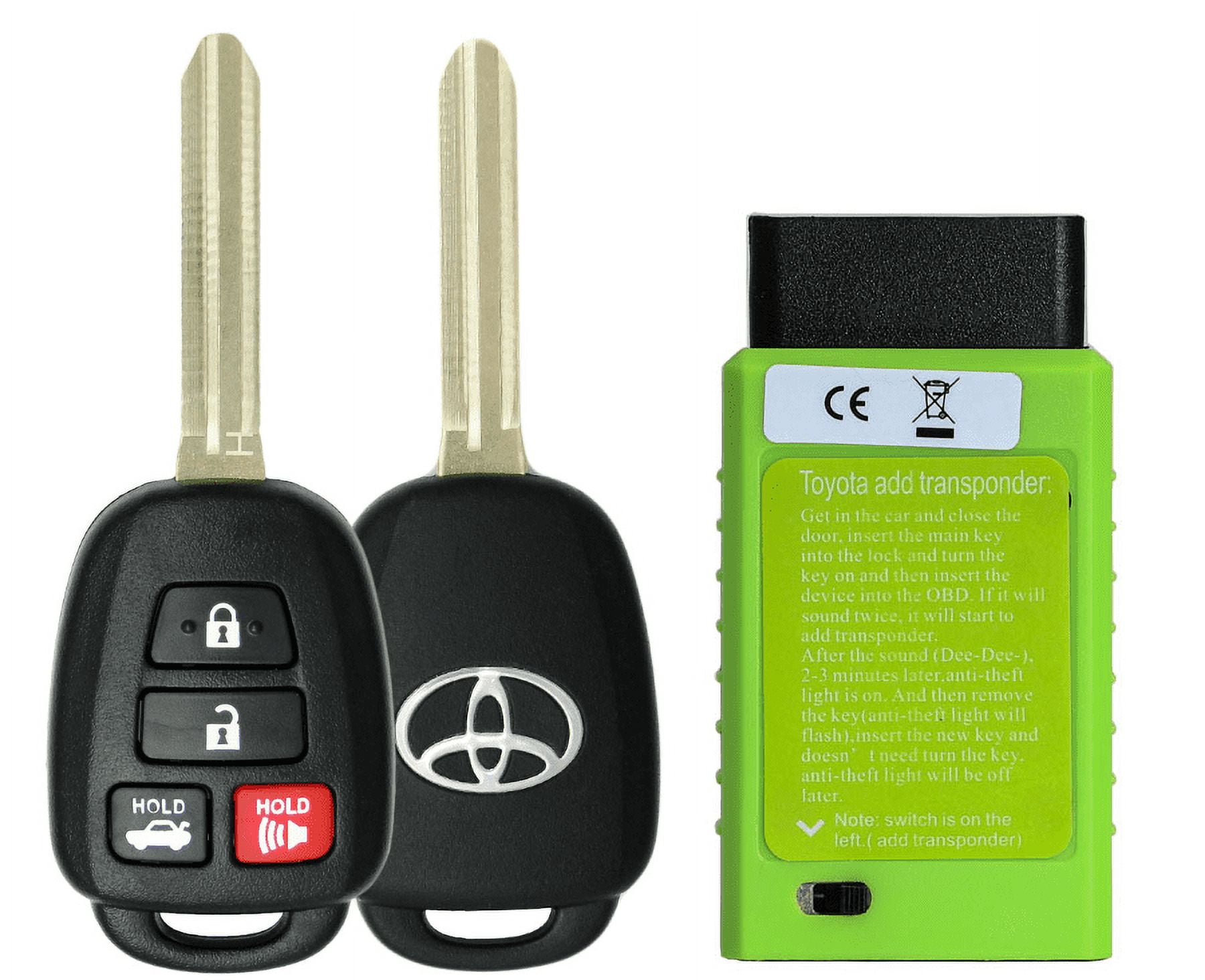 Toyota Spare Key Fob for Corolla, Camry 2014-2018 with Set Up Tool ...