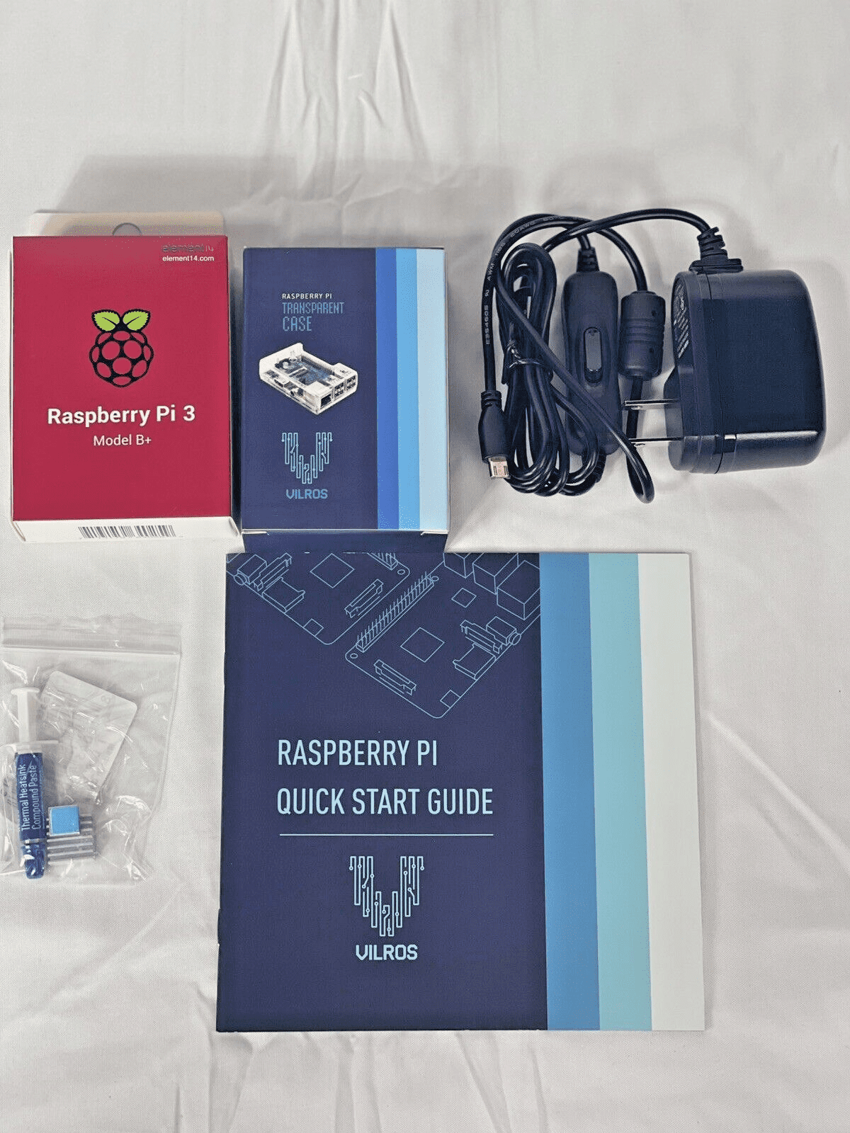 NEW! Raspberry Pi 3 Model B PLUS Vilros Complete Starter Kit with Clear Case - Walmart.com