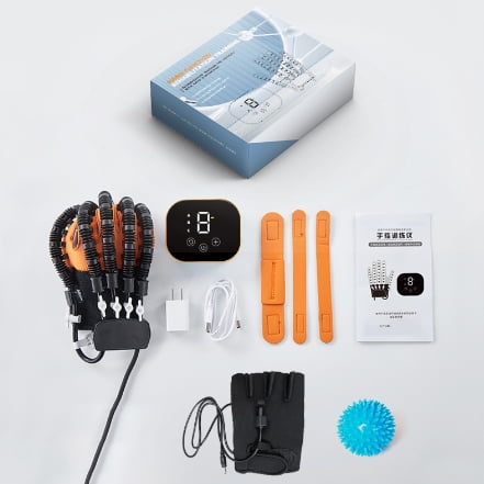 NEW Rehabilitation Robot Glove Finger Training Stroke Hand Splint with ...