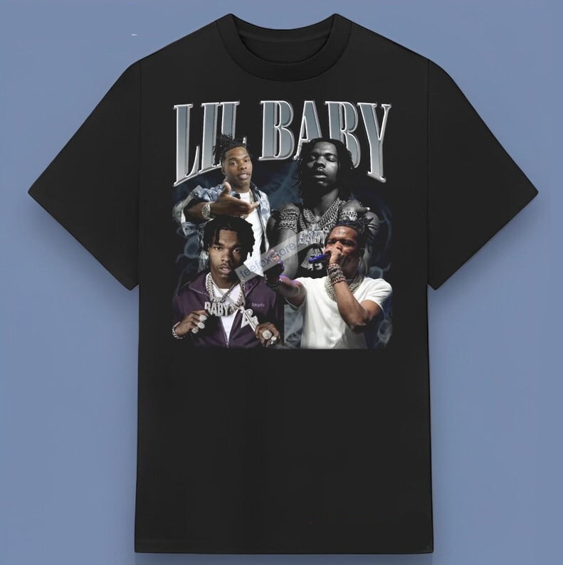 NEW! Retro Rapper Lil Baby Music Graphic T-Shirt Great Gift For Any ...