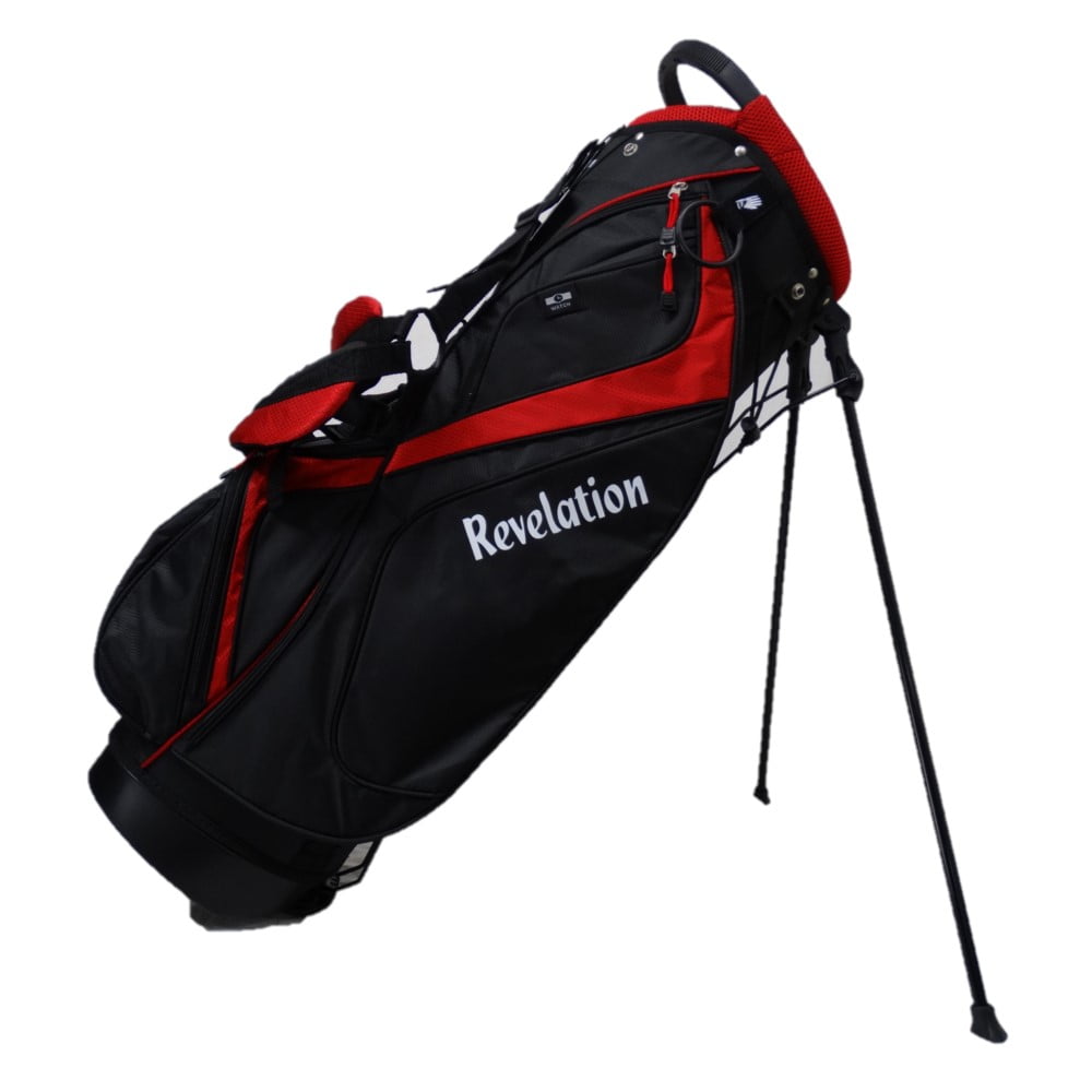NEW Revelation Golf 'Major' Stand / Carry Bag 14-Way Top - Black / Red ...