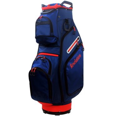 NEW Revelation Golf Commander Deluxe Cart Bag 14-way Top - Black ...