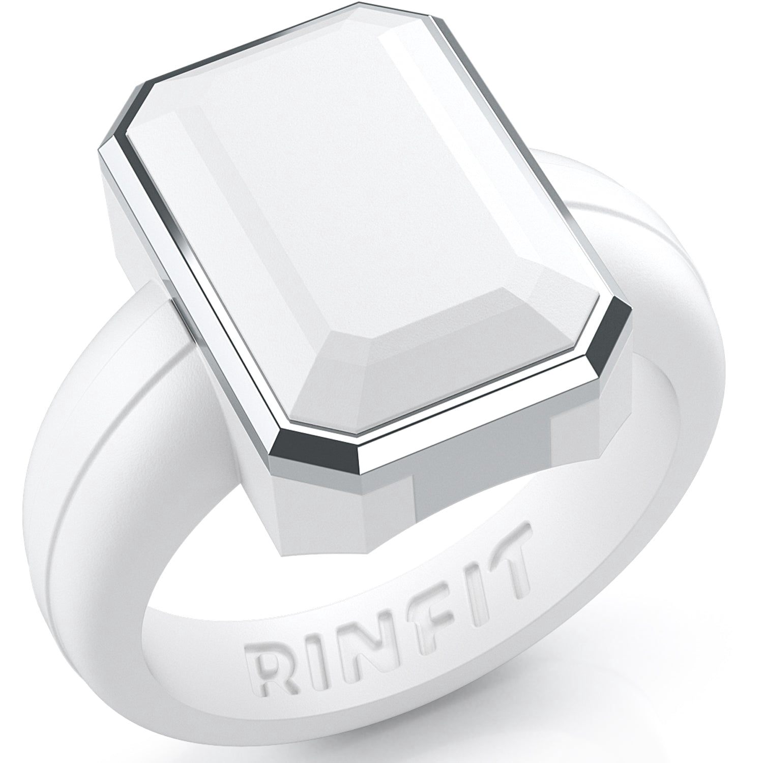 NEW! Rinfit Silicone Wedding Ring for Women - Soft Rubber Wedding Band ...