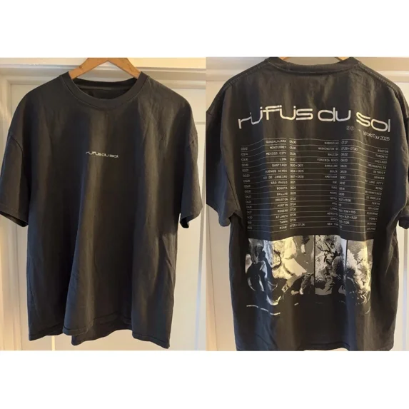 NEW! Rufus Du Sol 2025 Tour REPRINT Shirt Band Merch World Tour ...