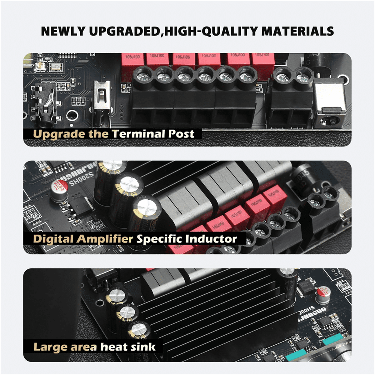 NEW S200HS Bluetooth 5.2 Subwoofer Digital Amplifier Board 2.1 Channel ...