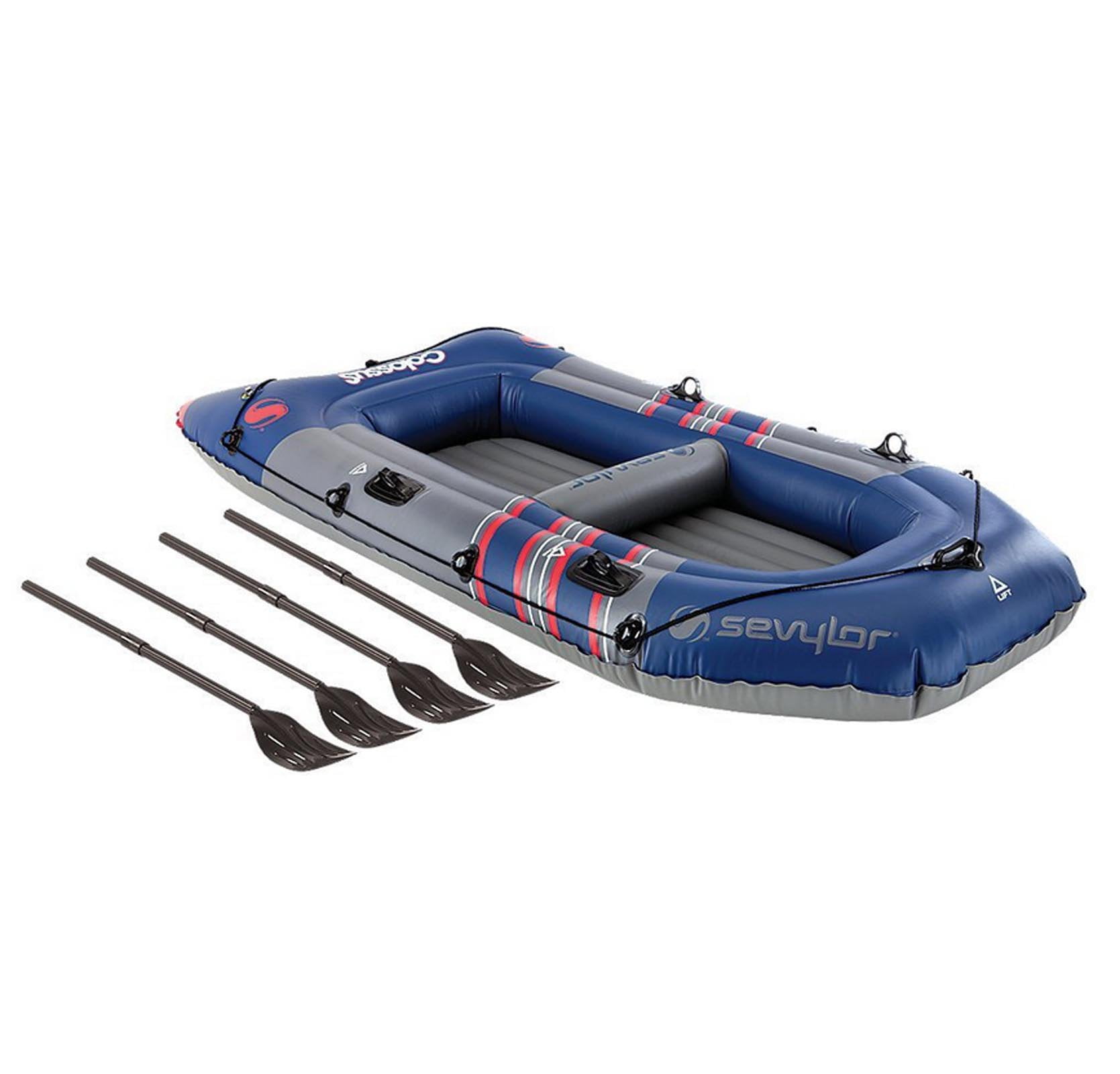 NEW! SEVYLOR 3391 Colossus Inflatable 4 Person Boat Raft w/ Oars ...
