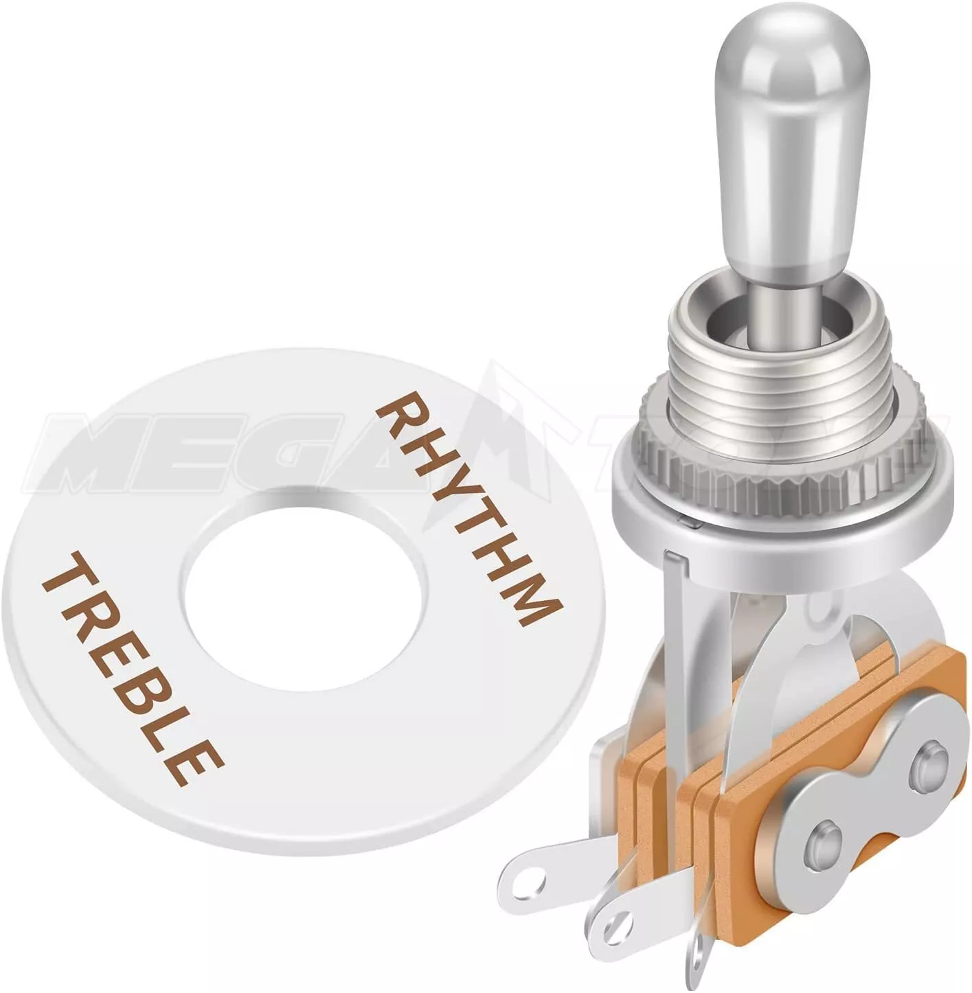 NEW SILVER 3-Way Toggle Switch w/Switch Plate Gibson & Epiphone Les ...
