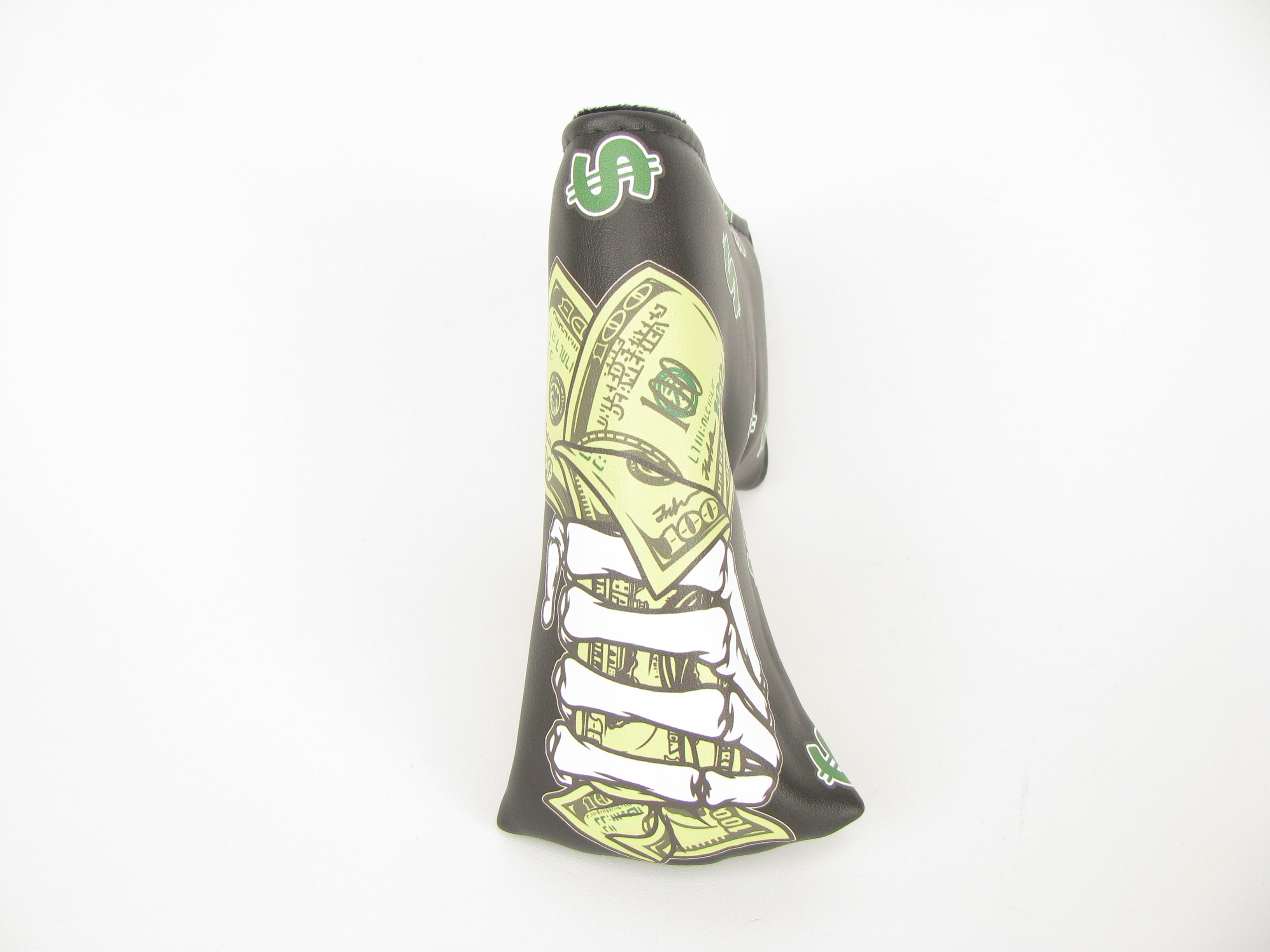NEW Scary Cash Money Skeleton BLADE Golf Putter Headcover MAGNETIC ...