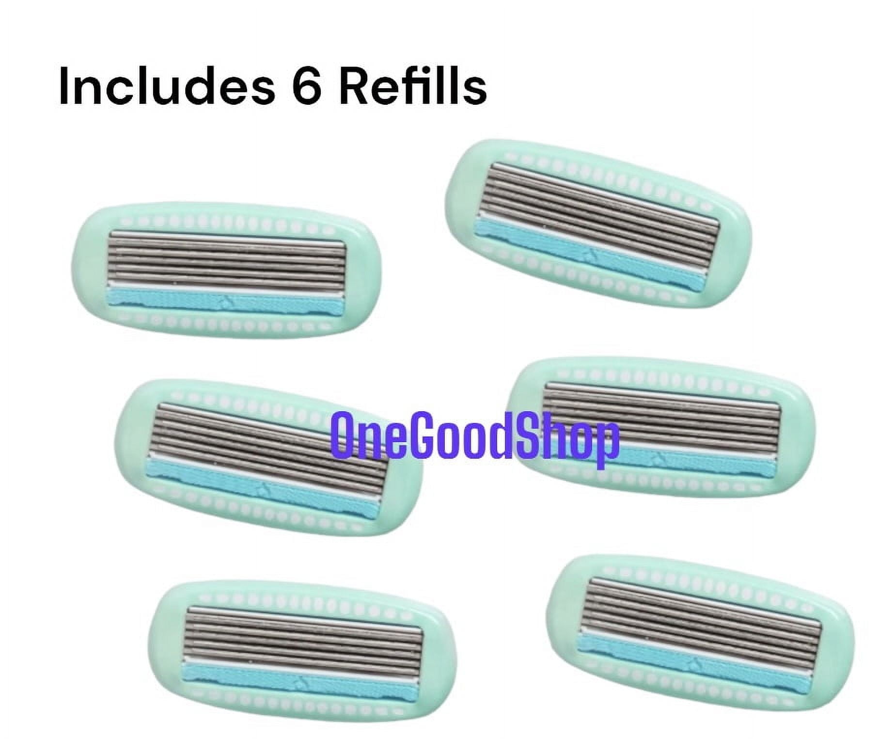 Schick Hydro Silk Razor Blade Refills, 6 Count, Hydration Serum, Smooth ...