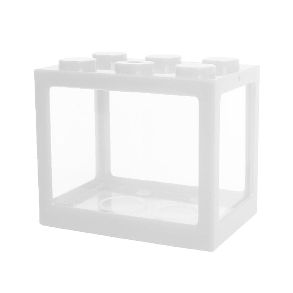 NEW_Small Betta Fish Tank,Detachable Block Betta Aquarium with Exhaust ...