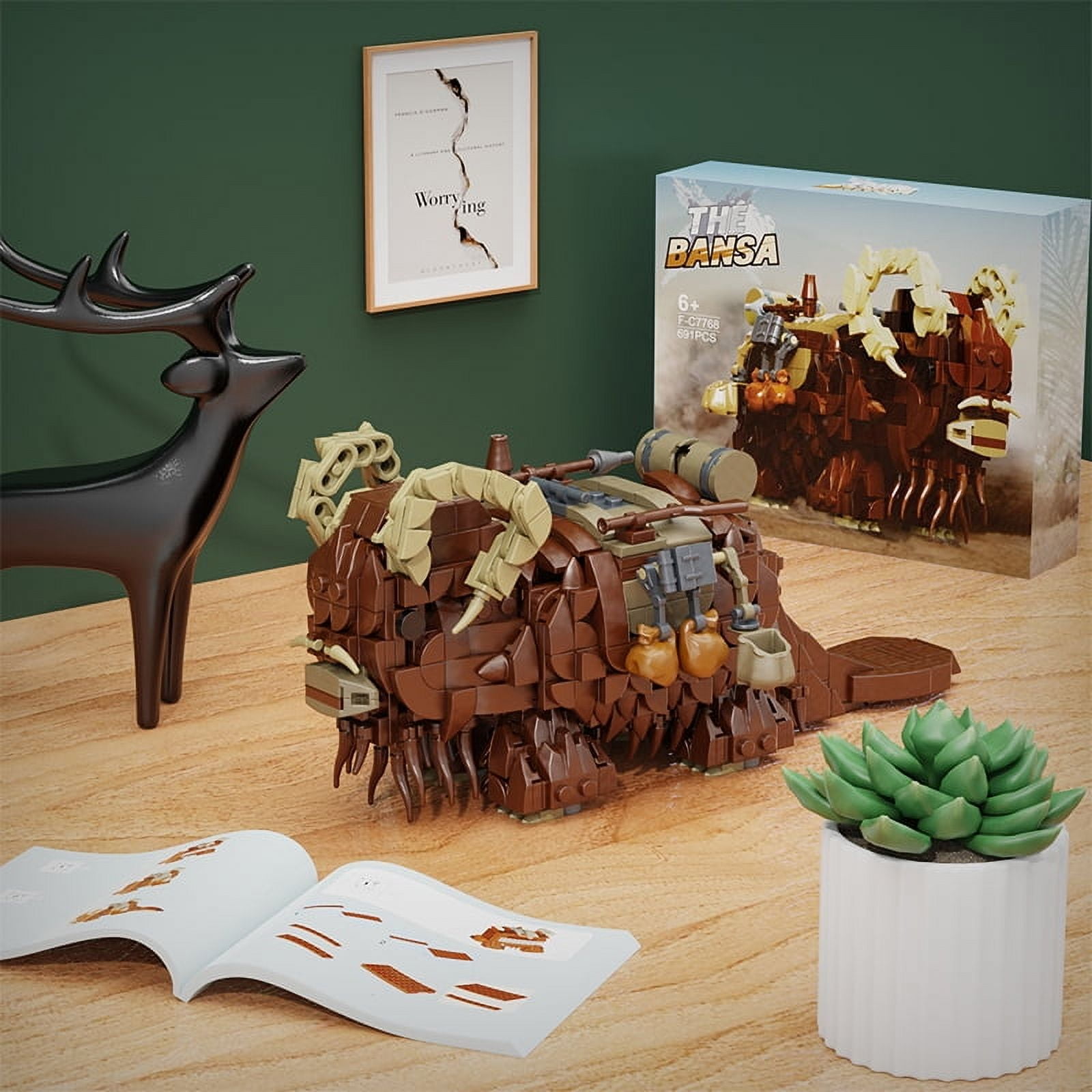 NEW Space Wars Beast Banthaed Building Blocks Set Mount Rhino ...