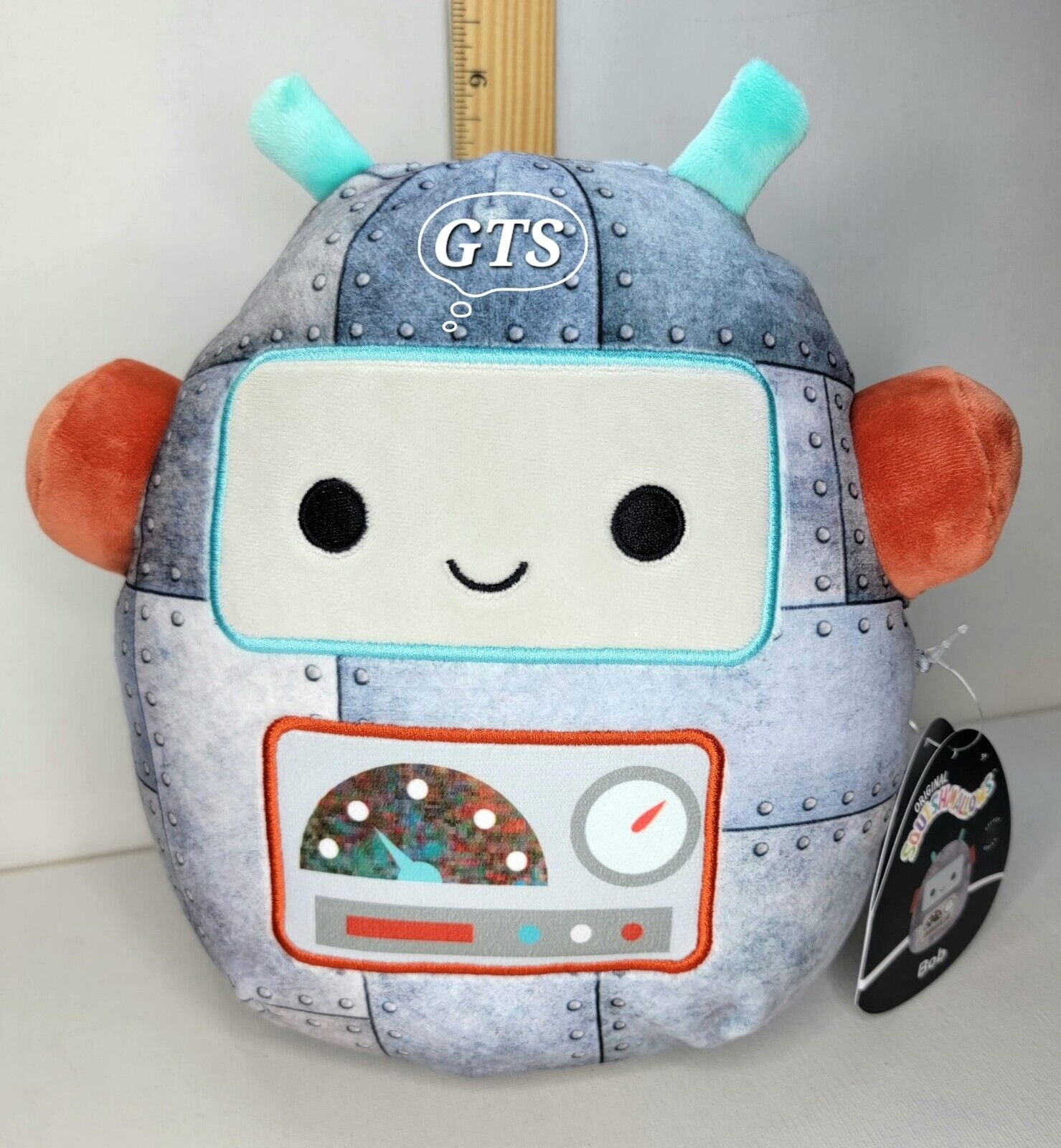 NEW Squishmallow 8" Bob Robot Soft HTF Gray SELECT SERIES Plush ...