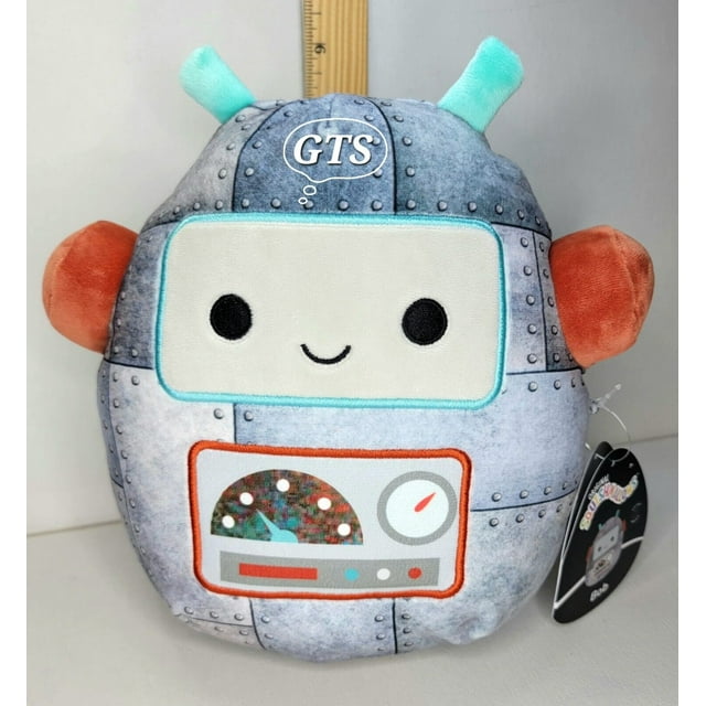 NEW Squishmallow 8" Bob Robot Soft HTF Gray SELECT SERIES Plush ...