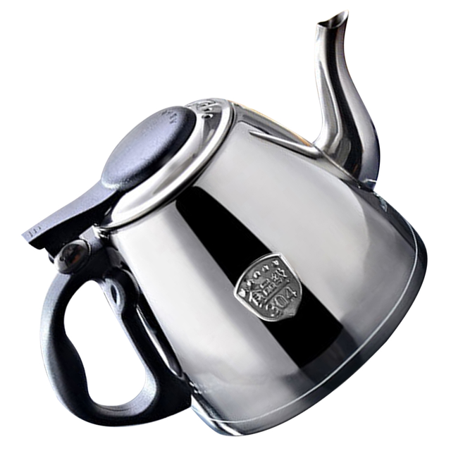 NEW Stainless Steel Kettle Kitchen Tea Boiler Stovetop Safety Water ...
