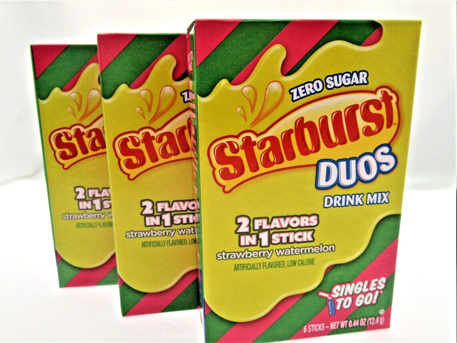 Starburst DUOS Strawberry Melon Zero Sugar Free Drink Mix - 3 Boxes ...