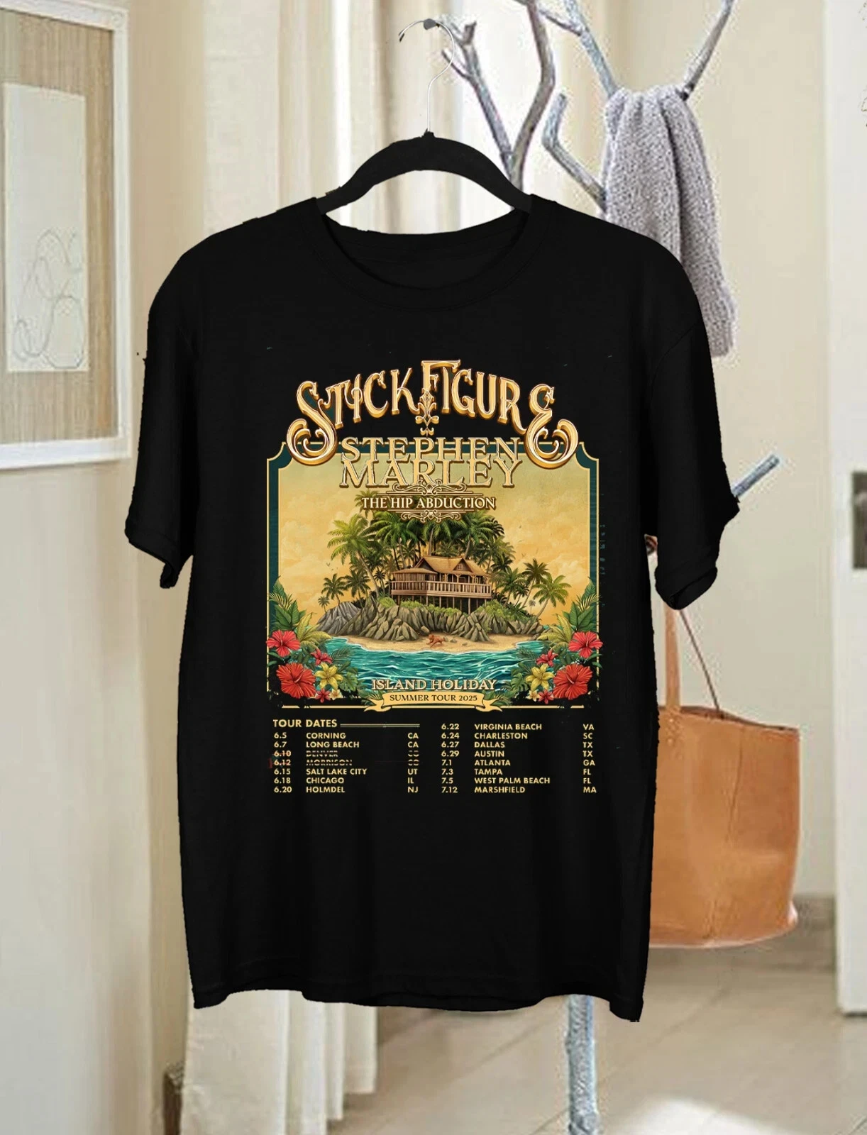 NEW Stick Figure Band 2025 Tour Dates Short Sleeve T-Shirt All Size ...