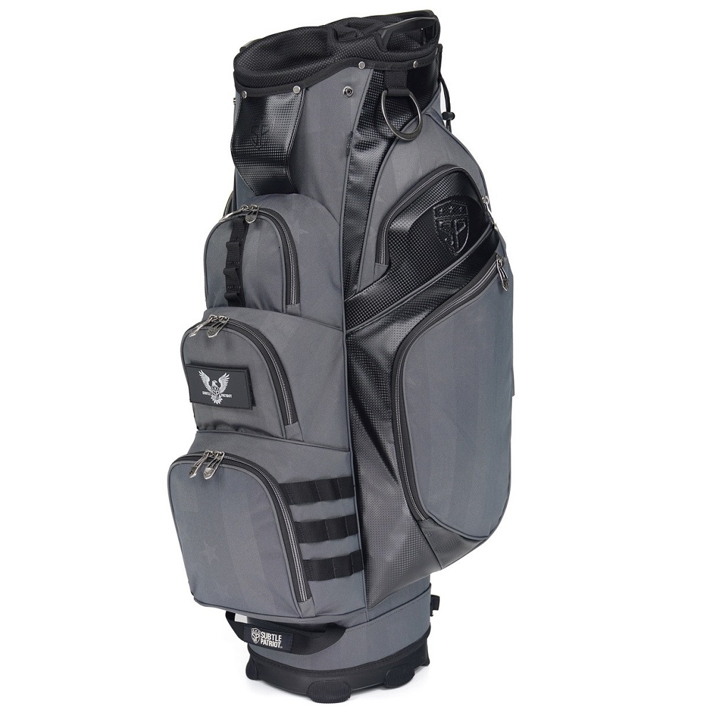 NEW Subtle Patriot Golf Tier 1 Cart Bag 15-way Top - USA Musket Gray ...
