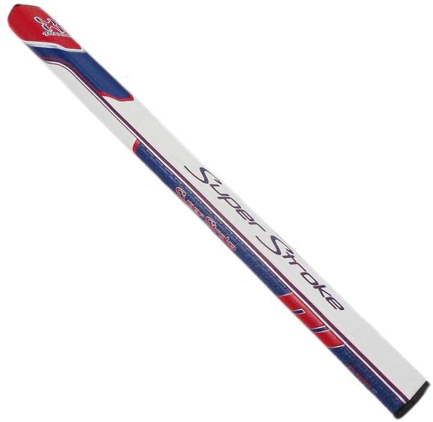 NEW SuperStroke Traxion Flatso 17 White/Red/Blue Golf Putter Grip ...
