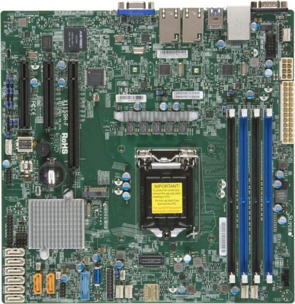 *NEW* Supermicro X11SSH-F Server Motherboard - Micro ATX - Socket LGA ...