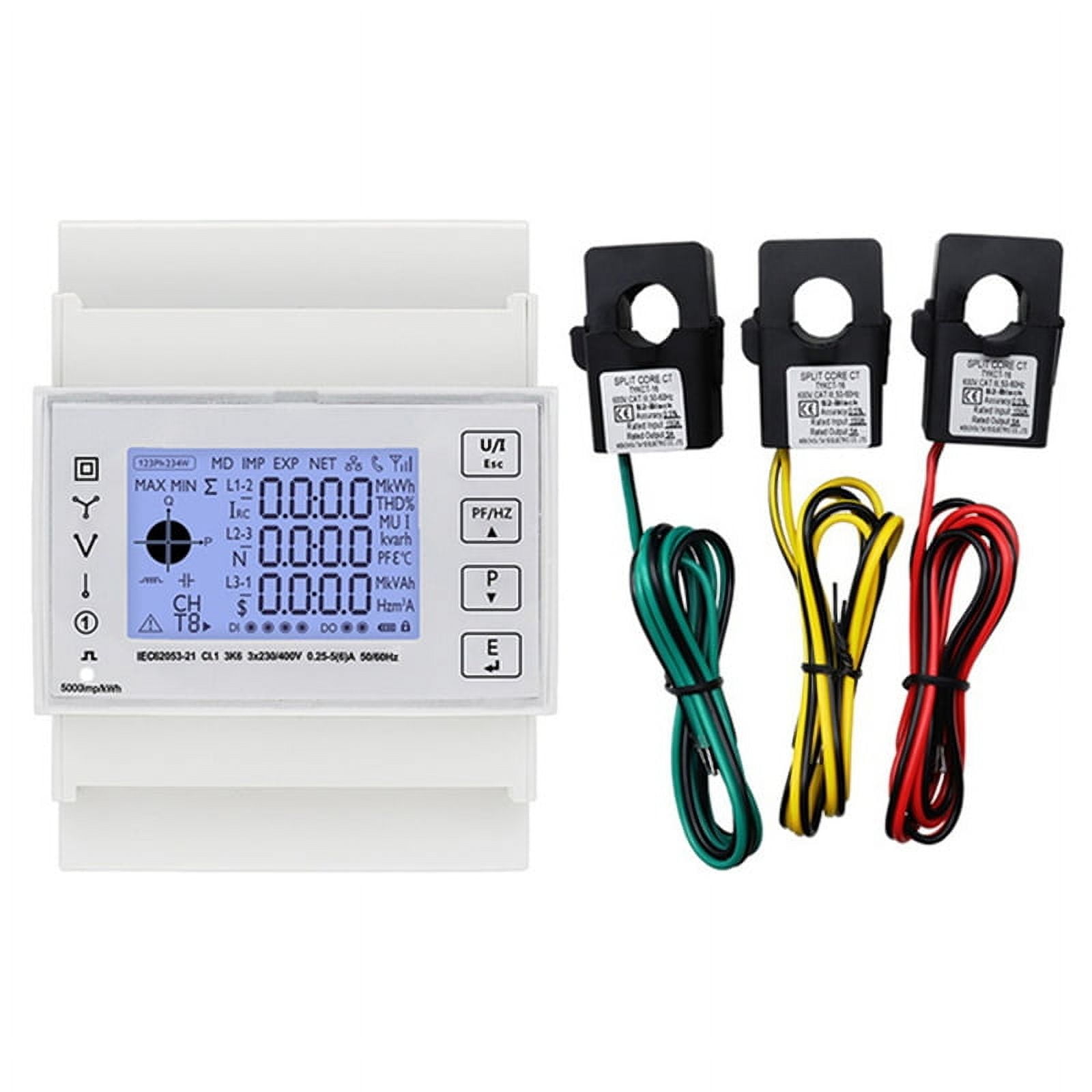 NEW TAC4321CT Three Phase Din Rail WiFi Tuya Mutil-Function Energy ...