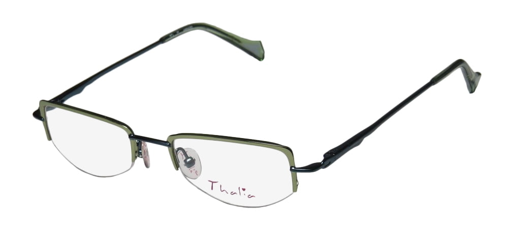 NEW THALIA ABRAZO WOMENS/LADIES DESIGNER HALF-RIM GREEN / BLUE ...