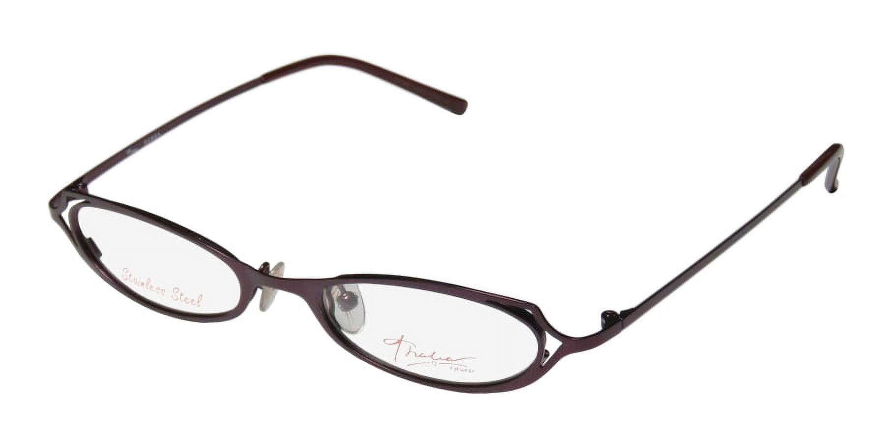 NEW THALIA SAMBA WOMENS/LADIES CAT EYE FULL-RIM SHINY PURPLE STAINLESS ...