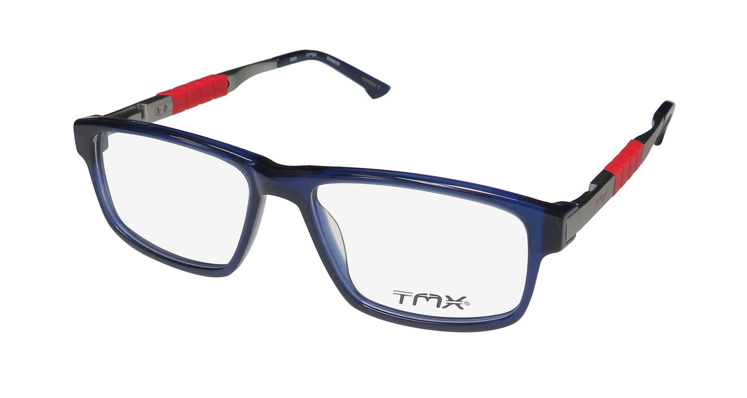 NEW TIMEX CHANGE UP MENS DESIGNER FULL-RIM NAVY FRAME DEMO LENSES 52-15 ...