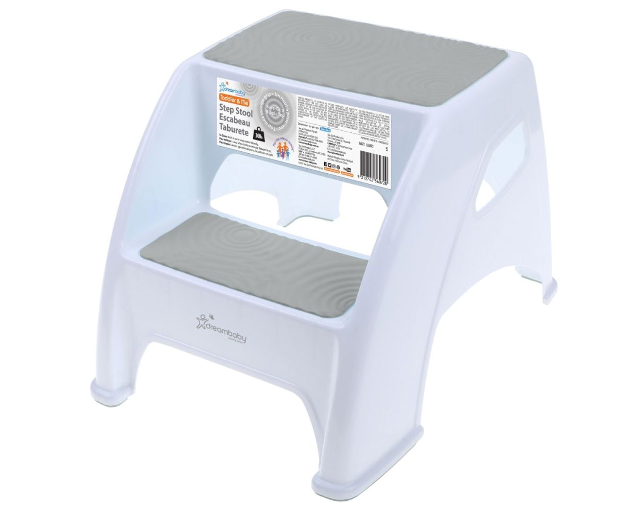 Dreambaby Toddler & Me 2-Step Plastic Kid's Step Stool 300lb. Capacity ...