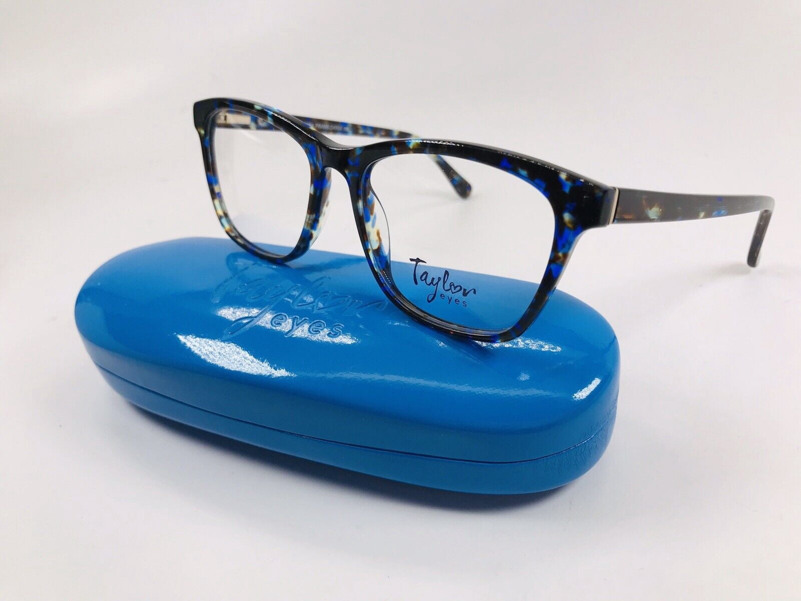 NEW Taylor Eyes Blue Marble REBA Eyeglasses 51mm with Case - Walmart ...
