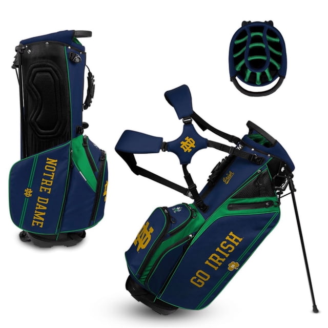 NEW Team Effort Golf Caddie Carry Stand Bag - NCAA Notre Dame Fighting ...