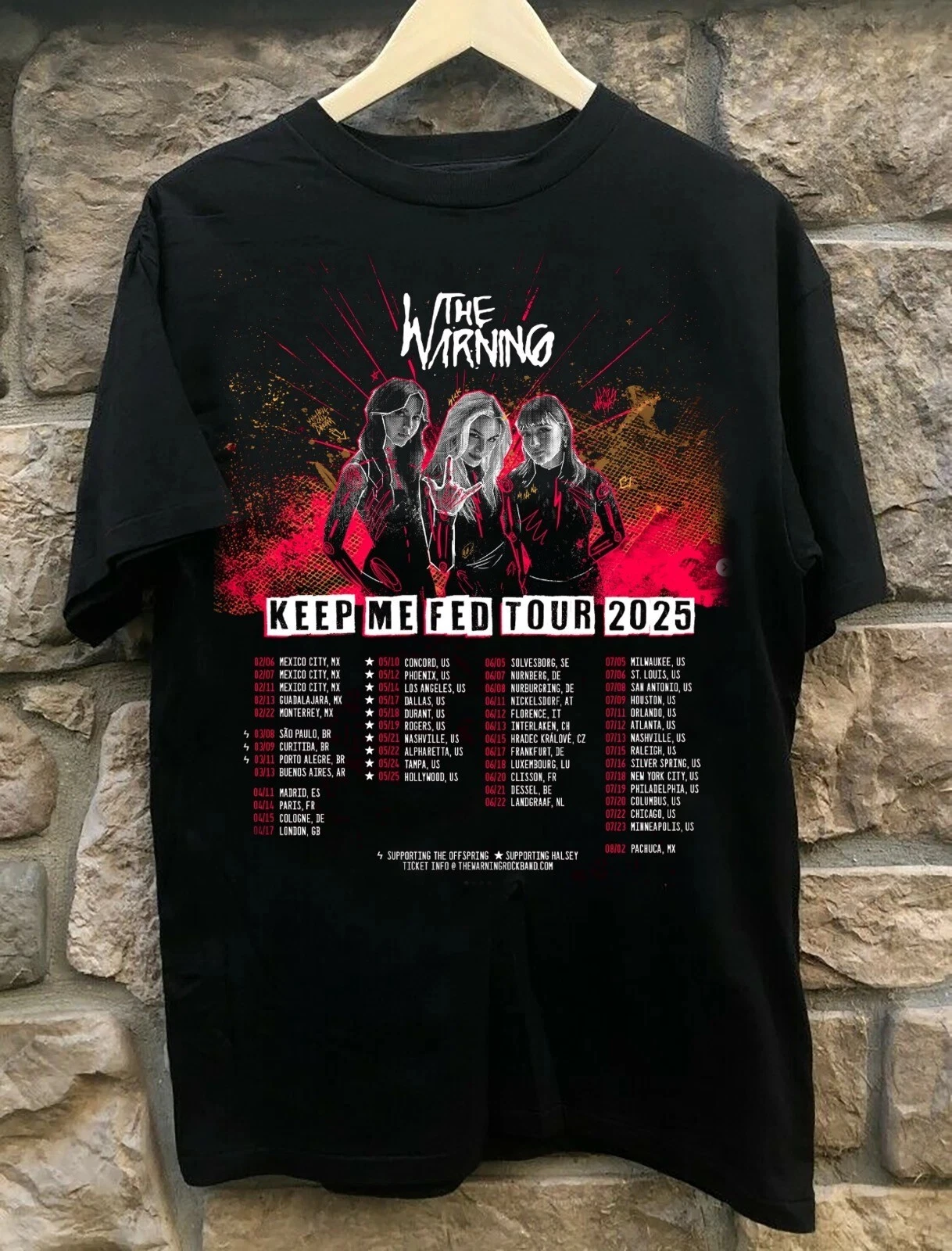 NEW!!! The Warning Band Poster Tour 2025 All Size T-Shirt - Walmart.com
