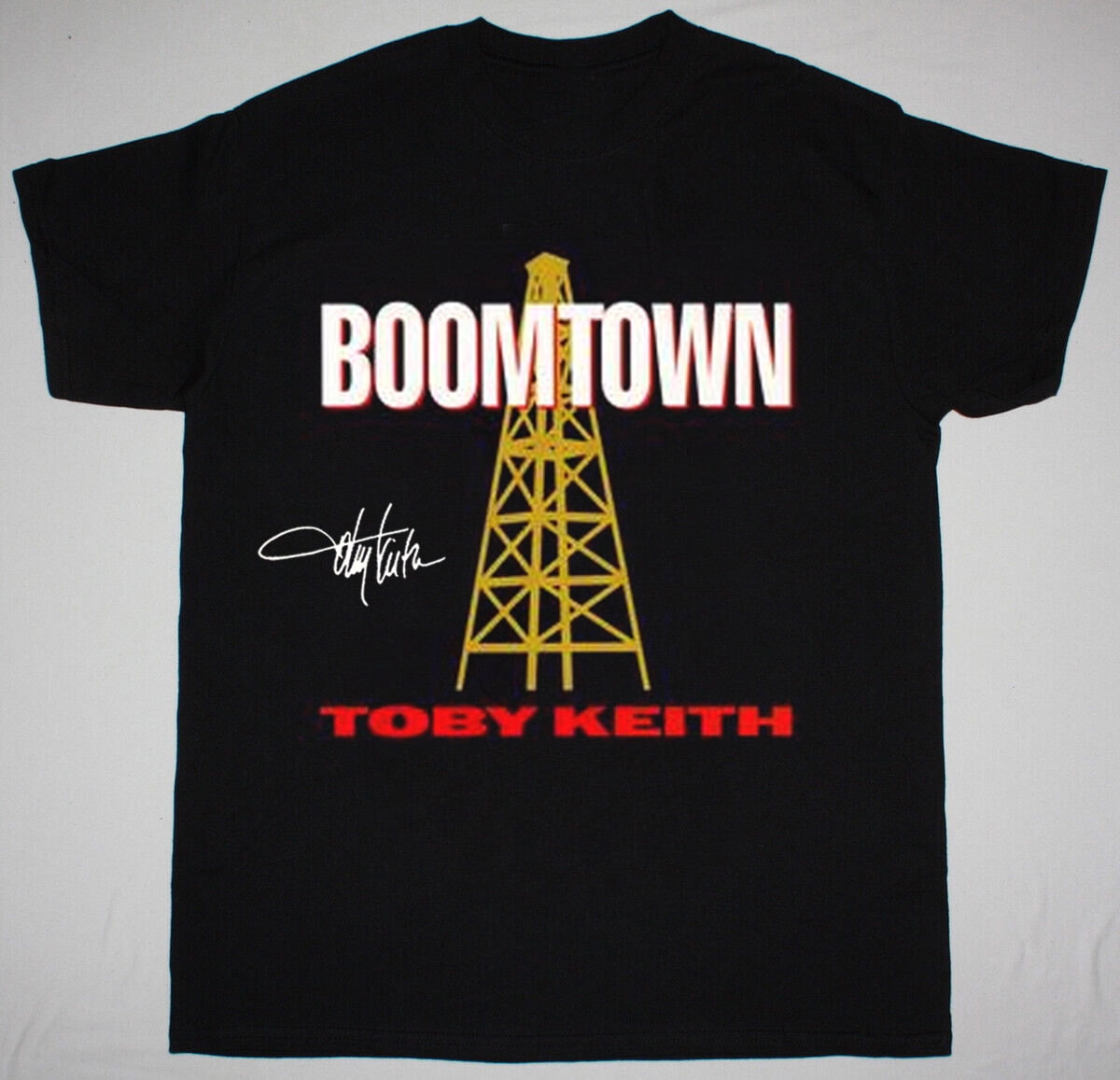 NEW Toby Keith Boomtown Signature Black All Size Shirt - Walmart.com