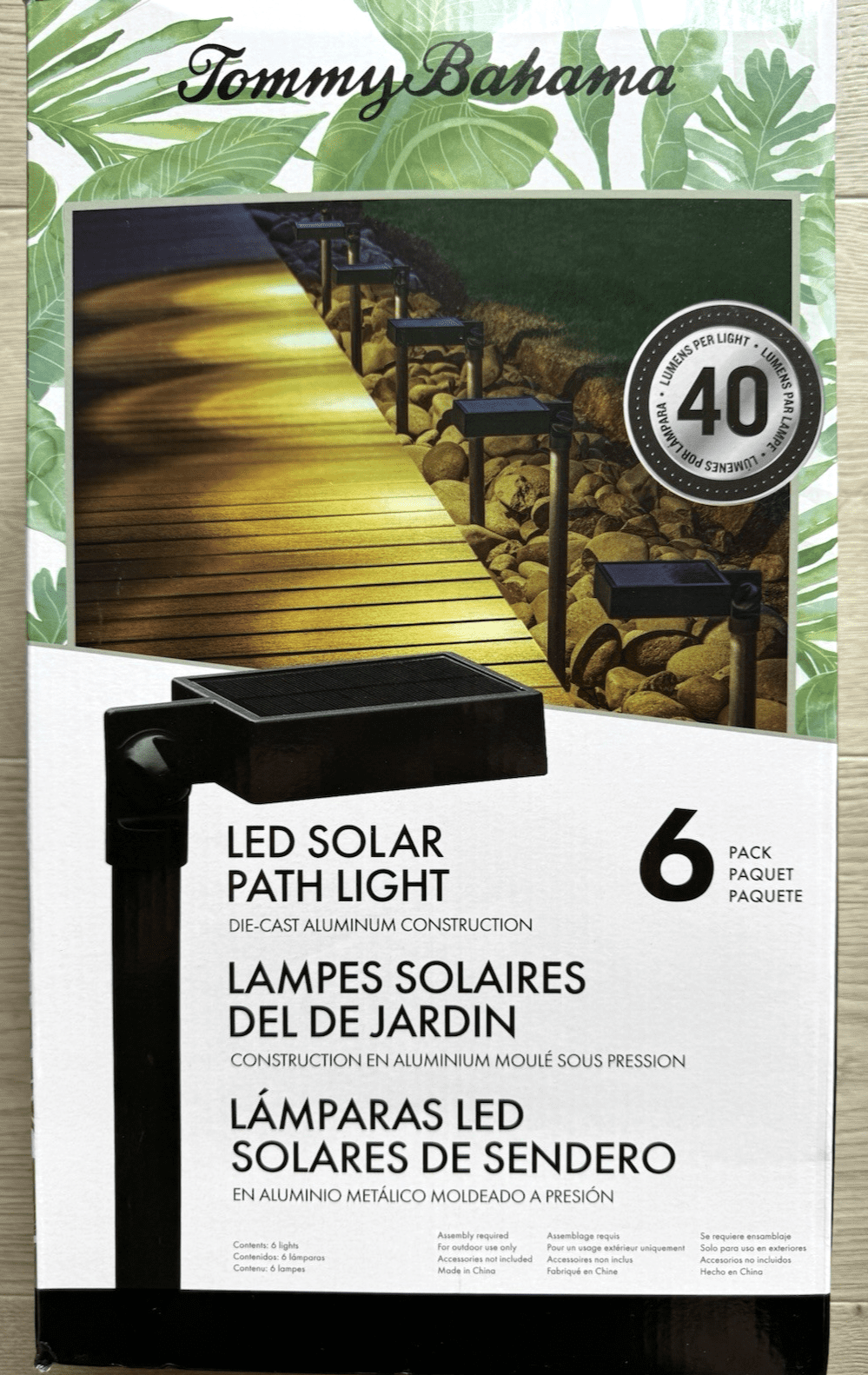 NEW Tommy Bahama Solar Path Lights LED Down Light, 40 Lumen, Black, 6 ...