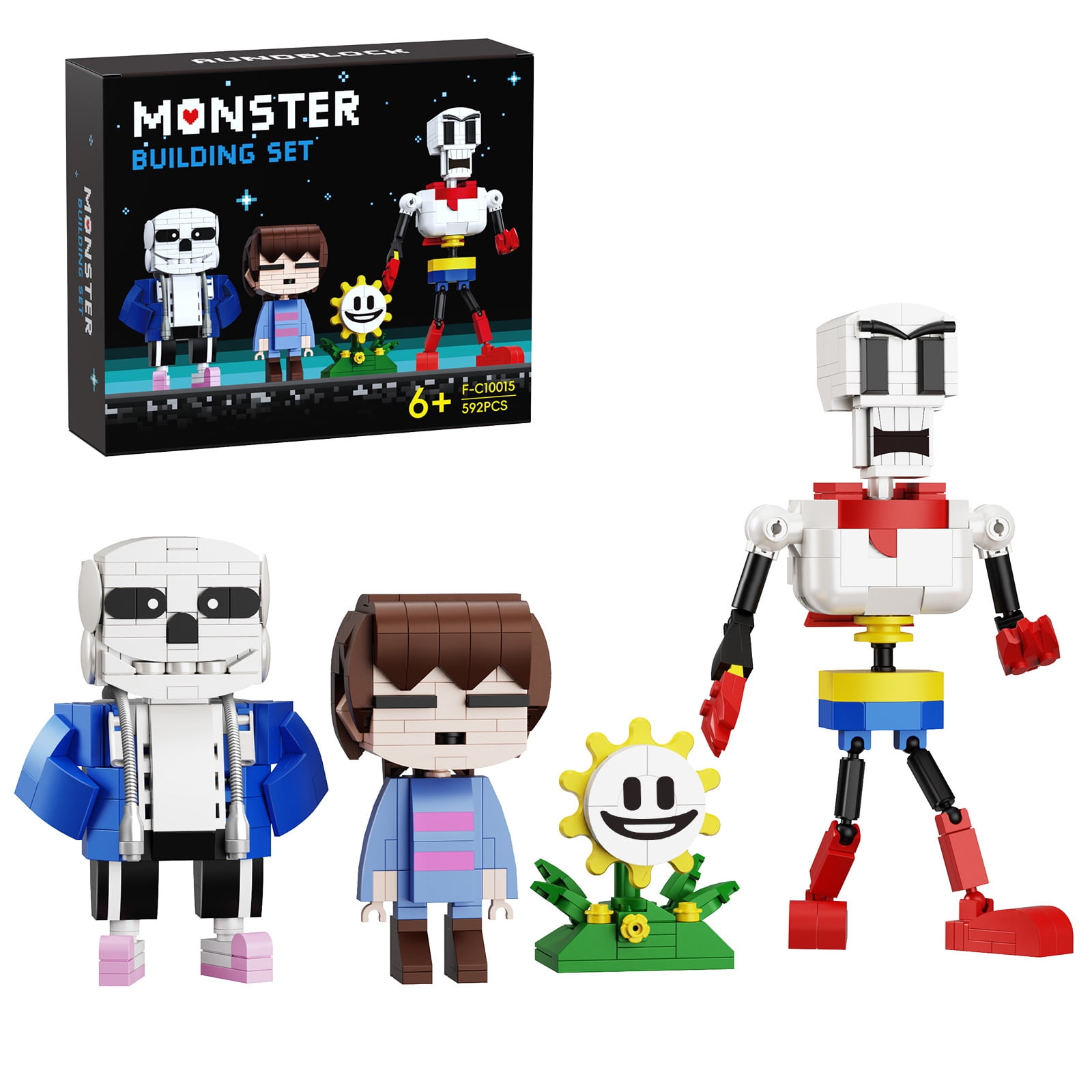 NEW Undertaled-san Building Block Set with Frisk,flowey,Papyrus Model ...