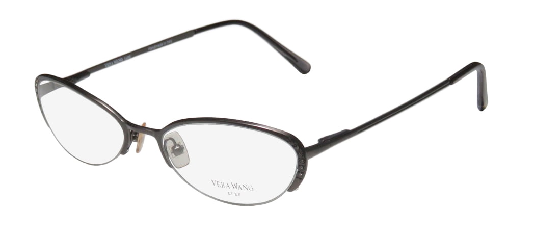New Vera Wang Luxe Epiphany Ii Womensladies Cat Eye Half Rim Titanium