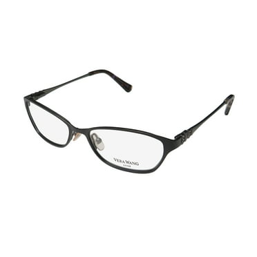 NEW VERA WANG V065 WOMENS/LADIES DESIGNER HALF-RIM BLACK FRAME DEMO ...