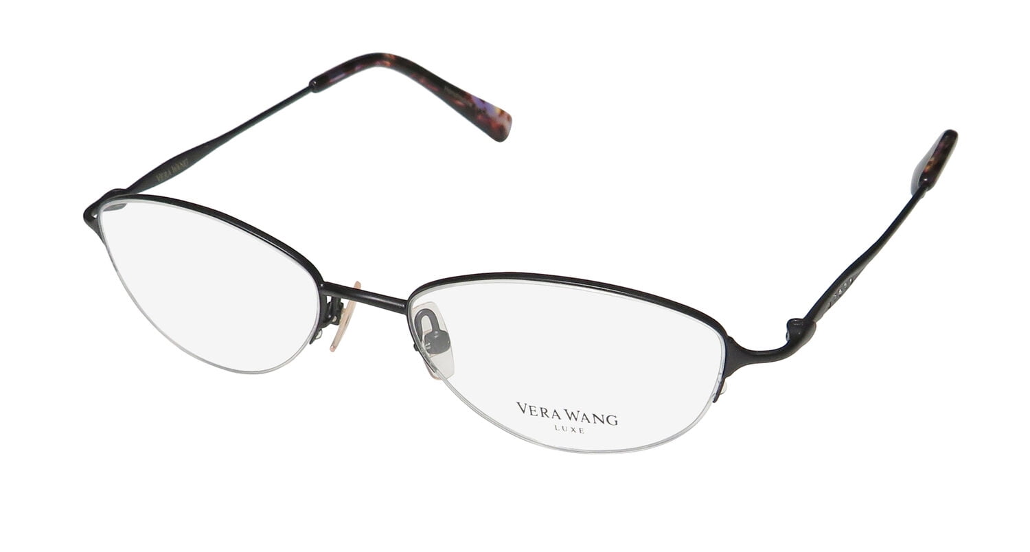 NEW VERA WANG LUXE LACERTA WOMENS/LADIES DESIGNER HALF-RIM TITANIUM ...