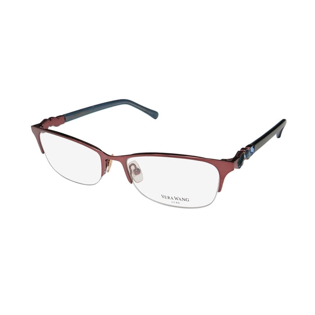 NEW VERA WANG LUXE NEDAJ WOMENS/LADIES CAT EYE HALF-RIM TORTOISE FRAME ...