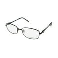 NEW VERA WANG LUXE PLACIDA WOMENS/LADIES RECTANGULAR FULL-RIM TITANIUM ...