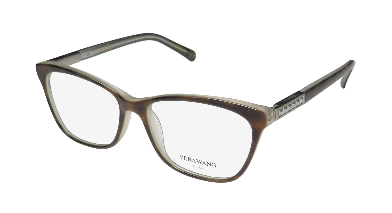 NEW VERA WANG LUXE ZIXI WOMENS/LADIES CAT EYE FULL-RIM HAVANA SKY FRAME ...