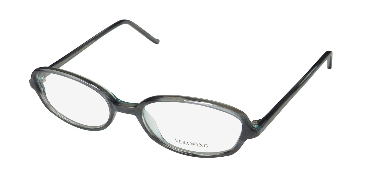 NEW VERA WANG V006 WOMENS/LADIES CAT EYE FULL-RIM DEMI GRAY FRAME DEMO ...