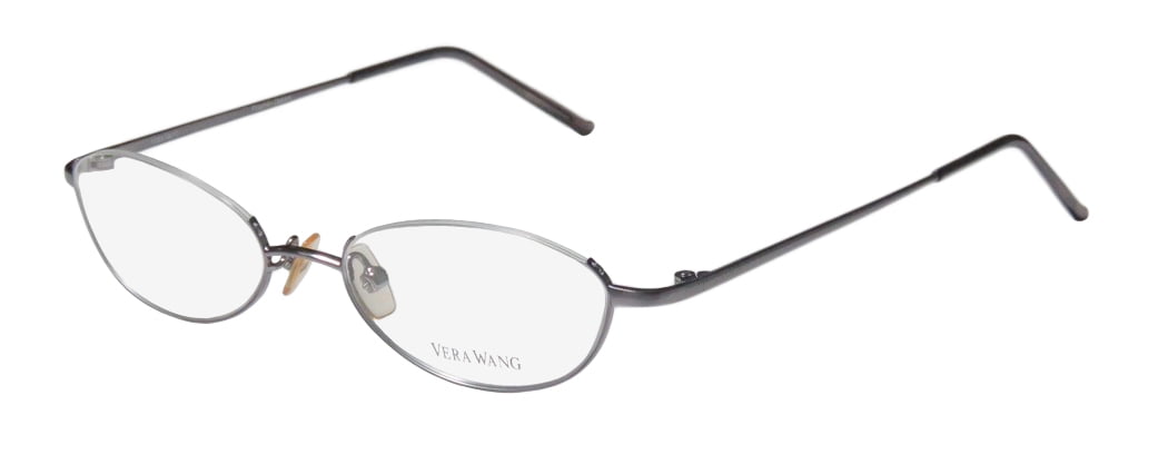 new vera wang v04 womens/ladies designer half-rim gold frame demo ...