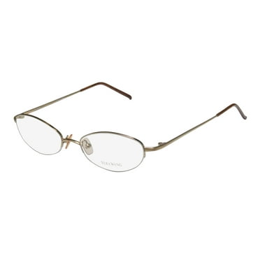 NEW VERA WANG V32 WOMENS/LADIES DESIGNER HALF-RIM BLUSH SIMPLE ...