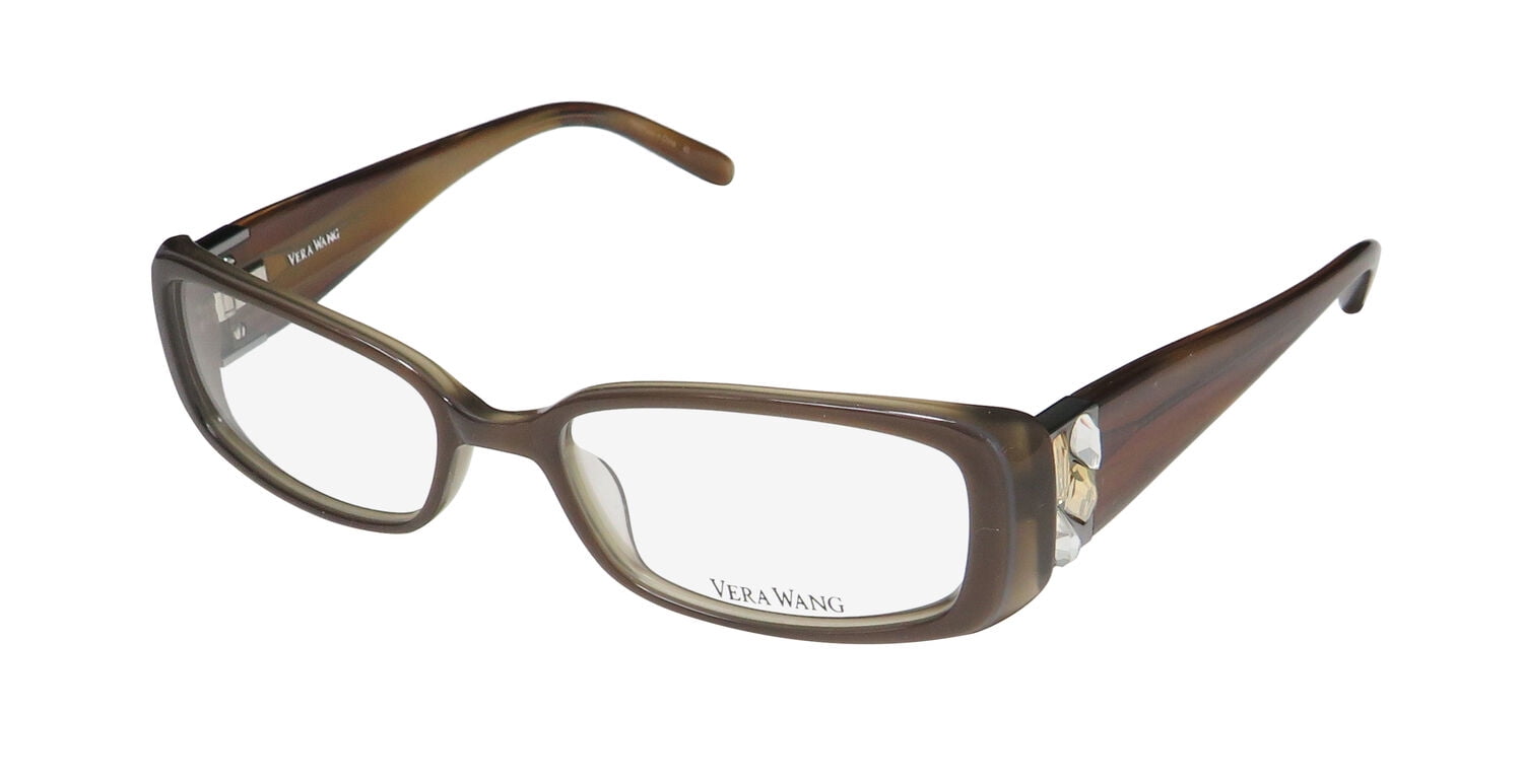 NEW VERA WANG V068 WOMENS/LADIES DESIGNER FULL-RIM BROWN FRAME DEMO ...