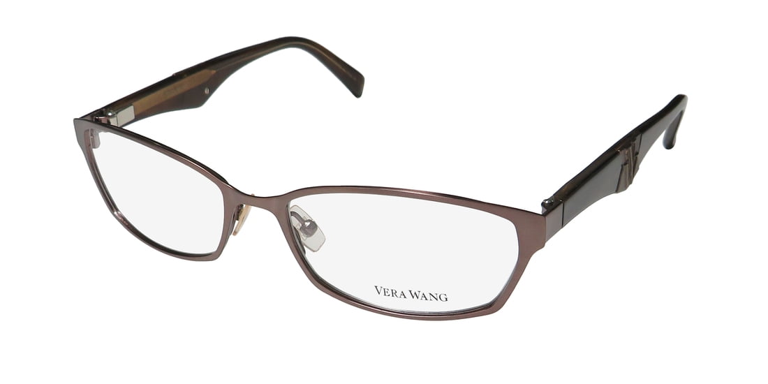 NEW VERA WANG V092 WOMENS/LADIES CAT EYE FULL-RIM BROWN FRAME DEMO ...